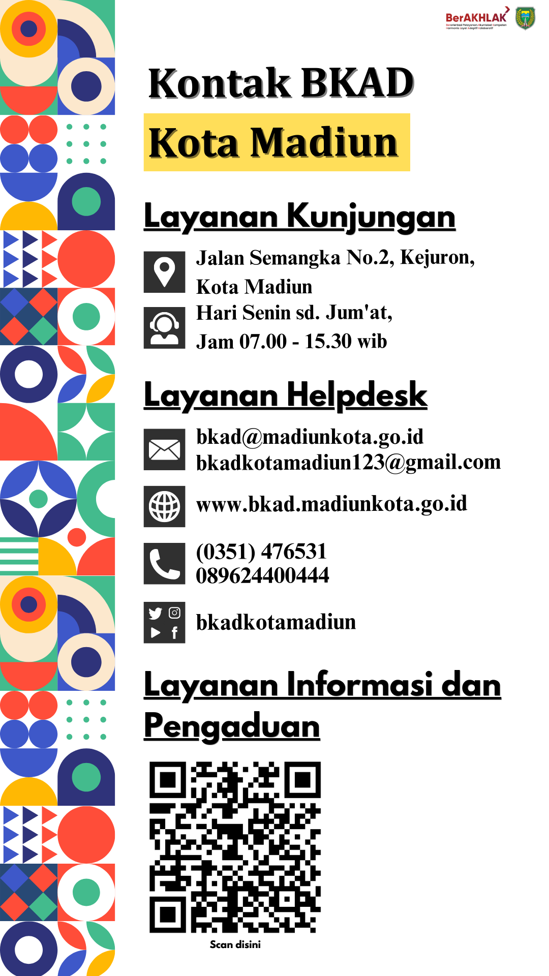Domisili , Kontak dan Alamat BKAD Kota Madiun – Badan Keuangan dan Aset ...